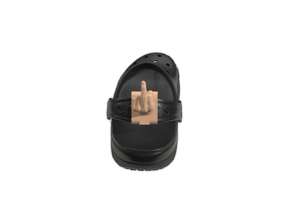 Middle Finger For Back of Crocs (2PC) | SoleFully