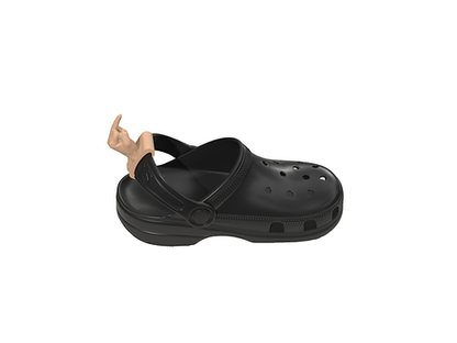 Middle Finger For Back of Crocs (2PC) | SoleFully